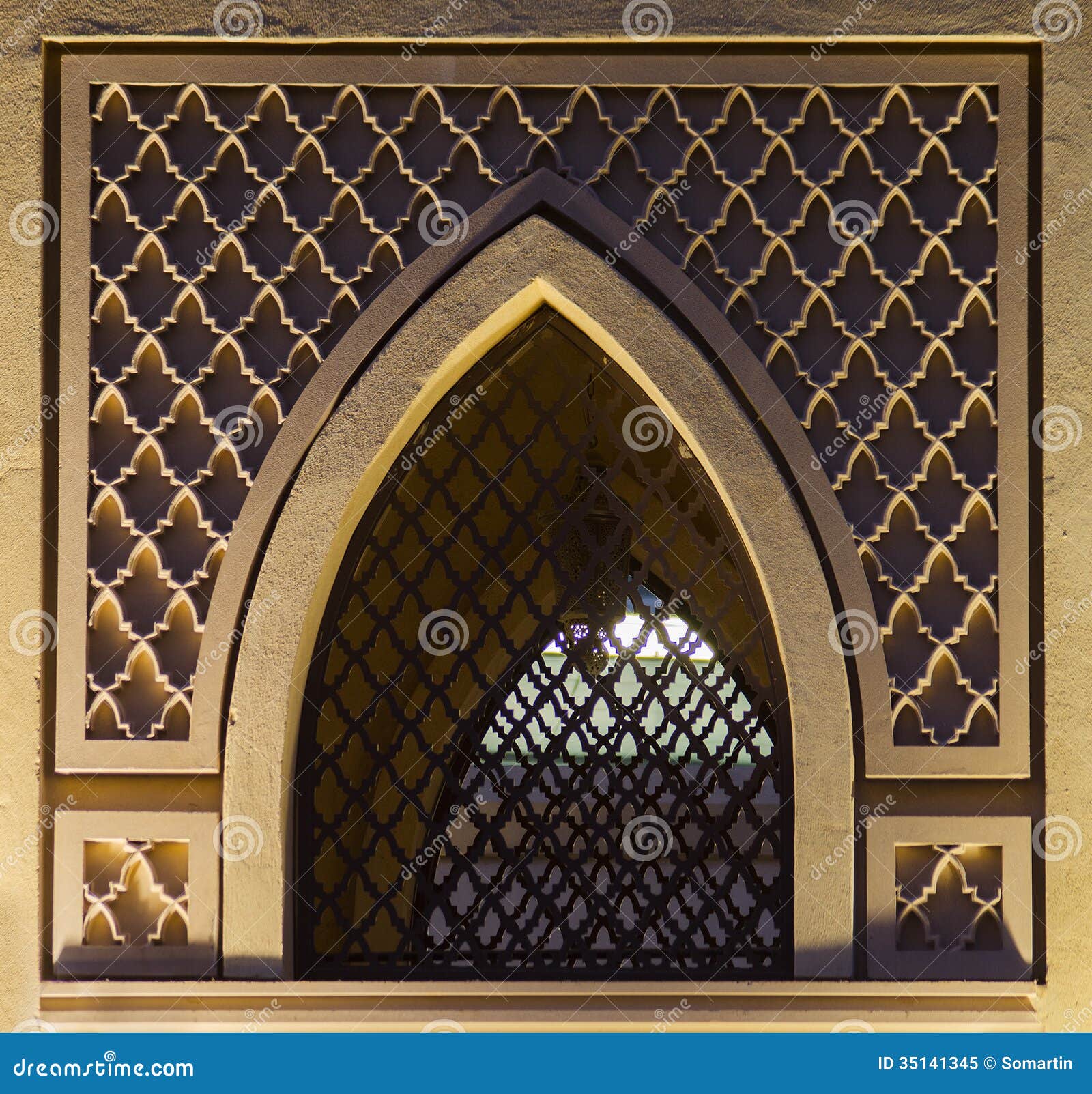 Islamic pattern window stock image. Image of east, decor - 35141345