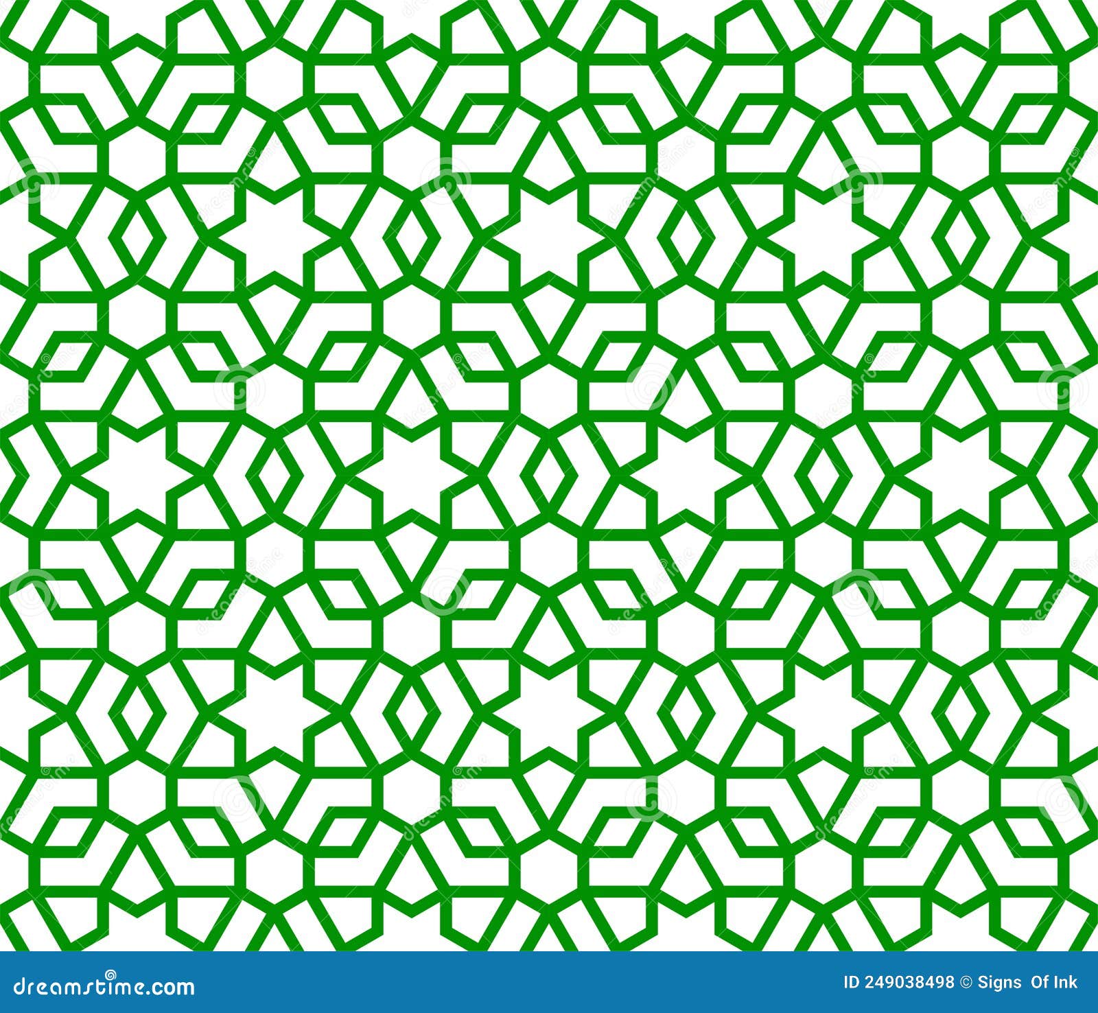Islamic Patterns of Geometry Seamless Lines Stock Vector - Illustration ...