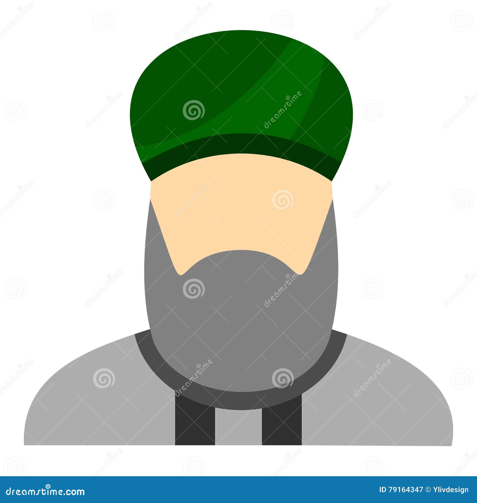 Islamic Priest Icon, Flat Style Stock Vector - Illustration of adult ...