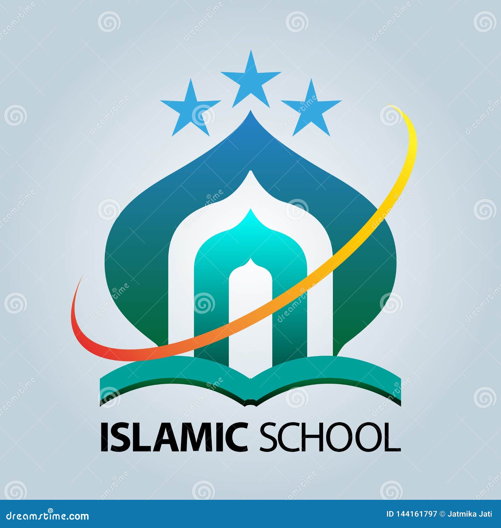 Islamic School stock vector. Illustration of book, abstract - 144161797