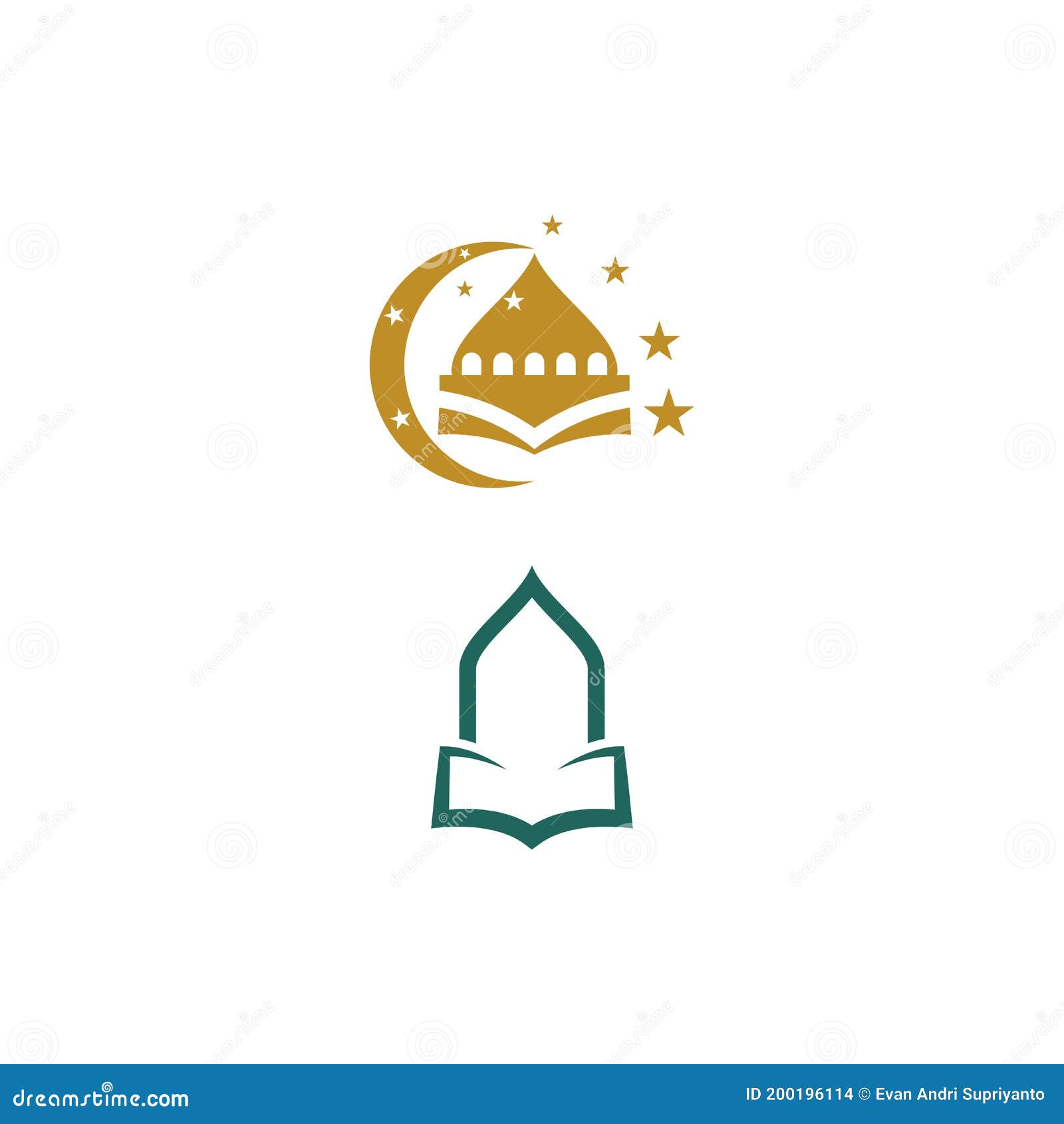 Islamic School Vector Icon Design Illustration Template Stock Vector ...