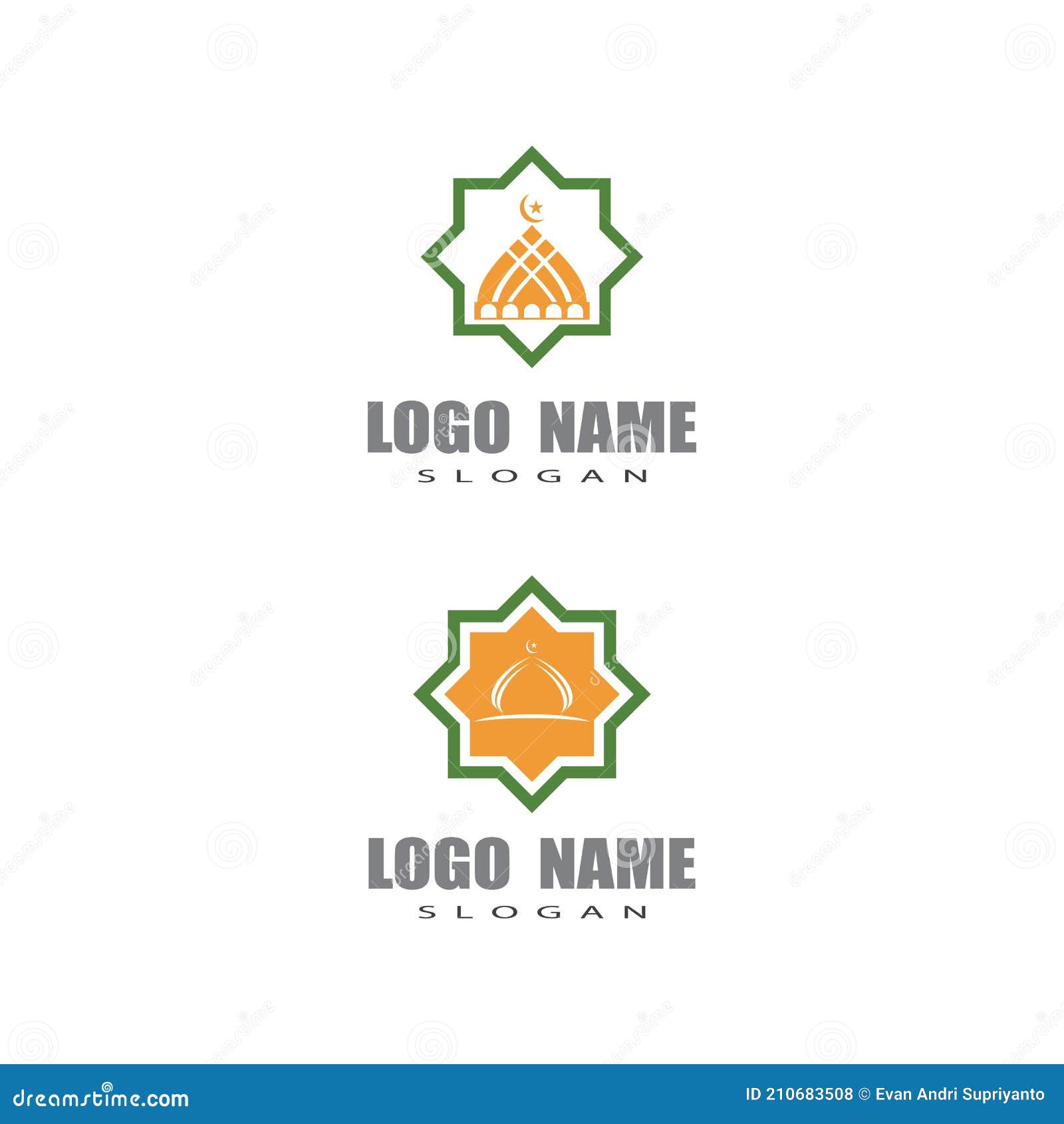 Islamic School Vector Icon Design Illustration Template Stock Vector ...
