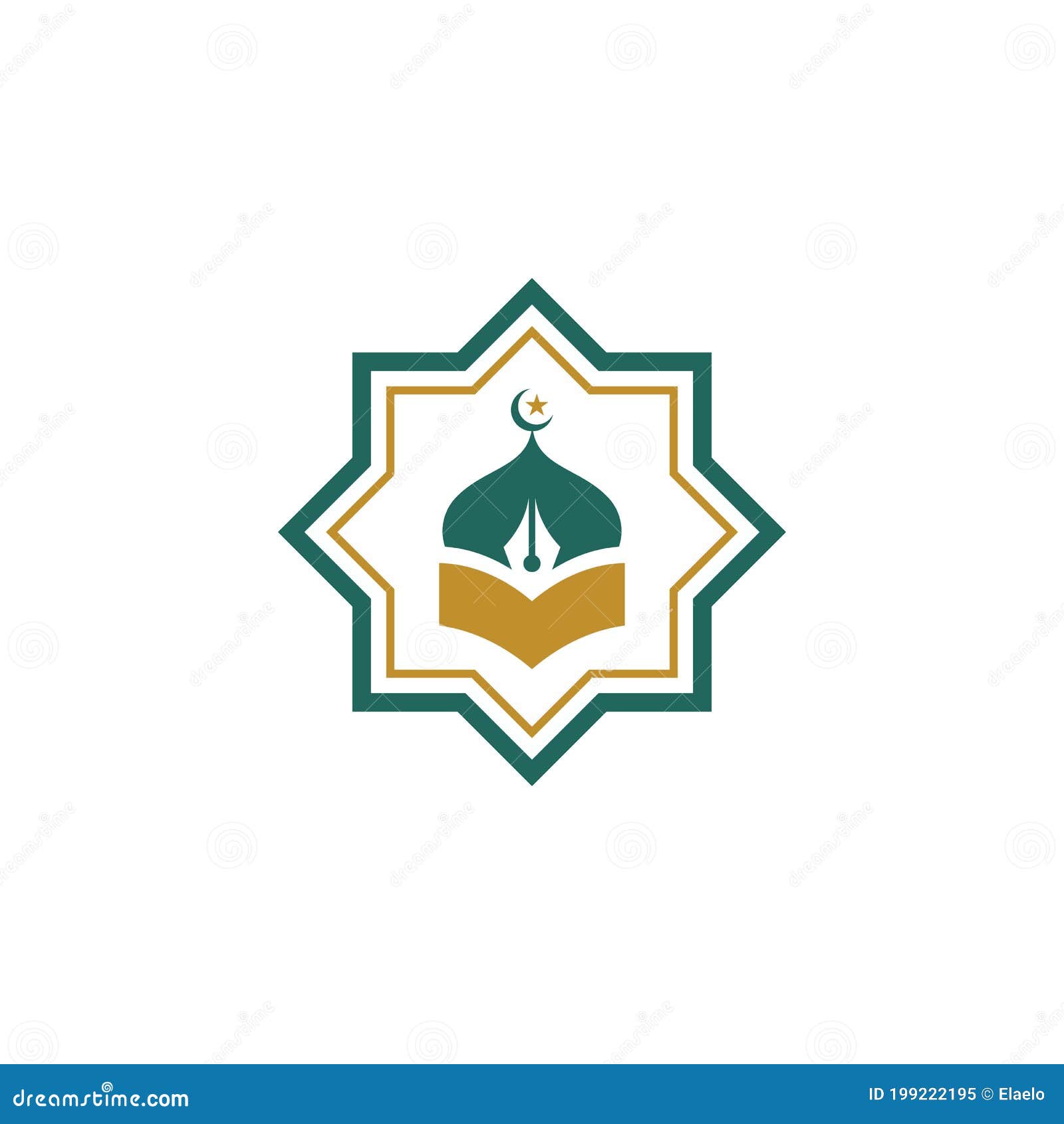 Islamic School Vector Icon Design Stock Vector - Illustration of faith ...