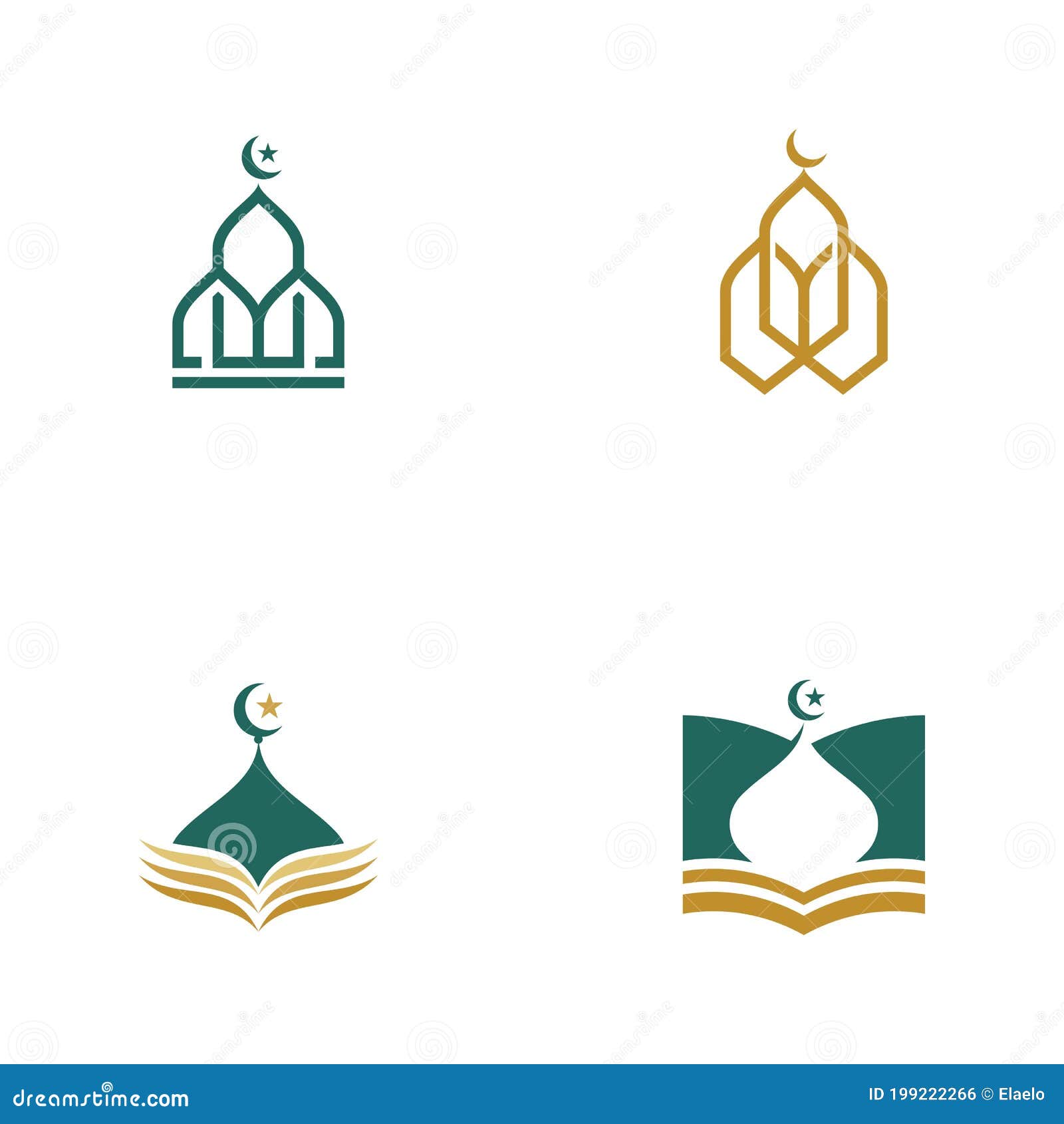 Islamic School Vector Icon Design Stock Vector - Illustration of pray ...