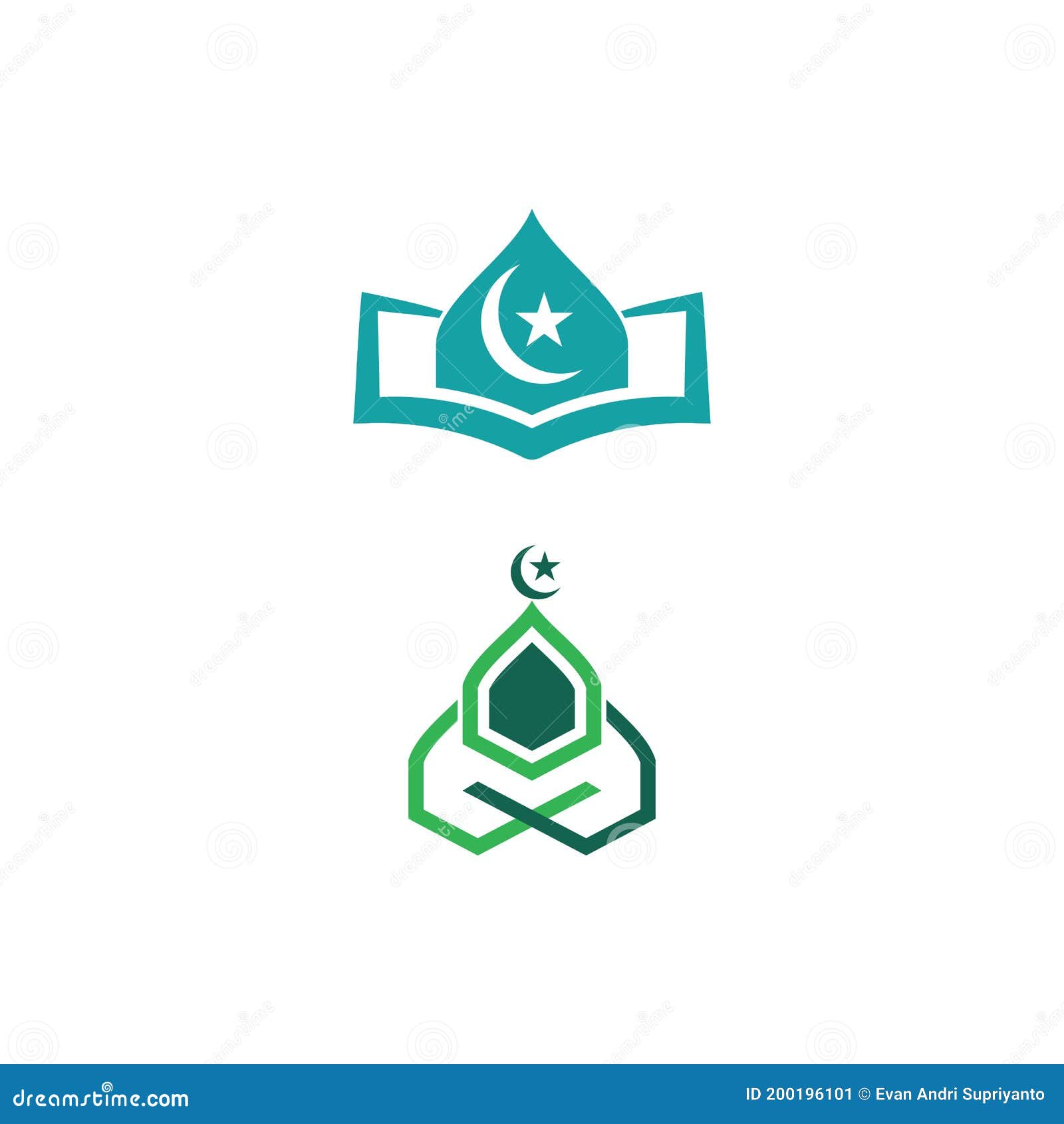Islamic School Vector Icon Design Illustration Template Stock Vector ...
