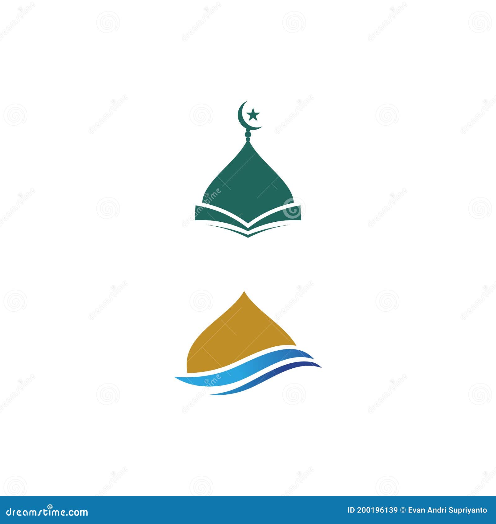 Islamic School Vector Icon Design Illustration Template Stock Vector ...