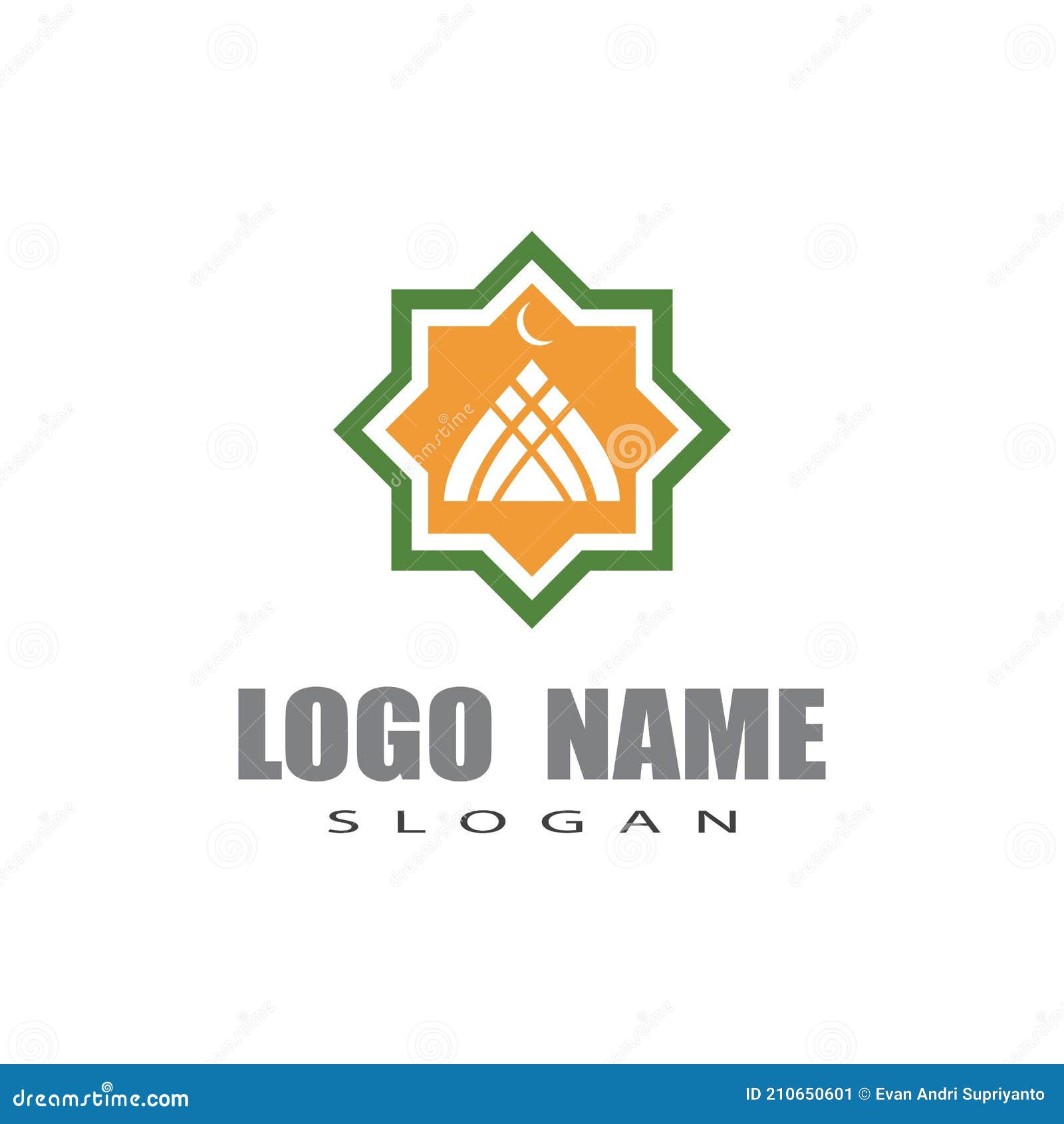 Islamic School Vector Icon Design Illustration Template Stock Vector ...