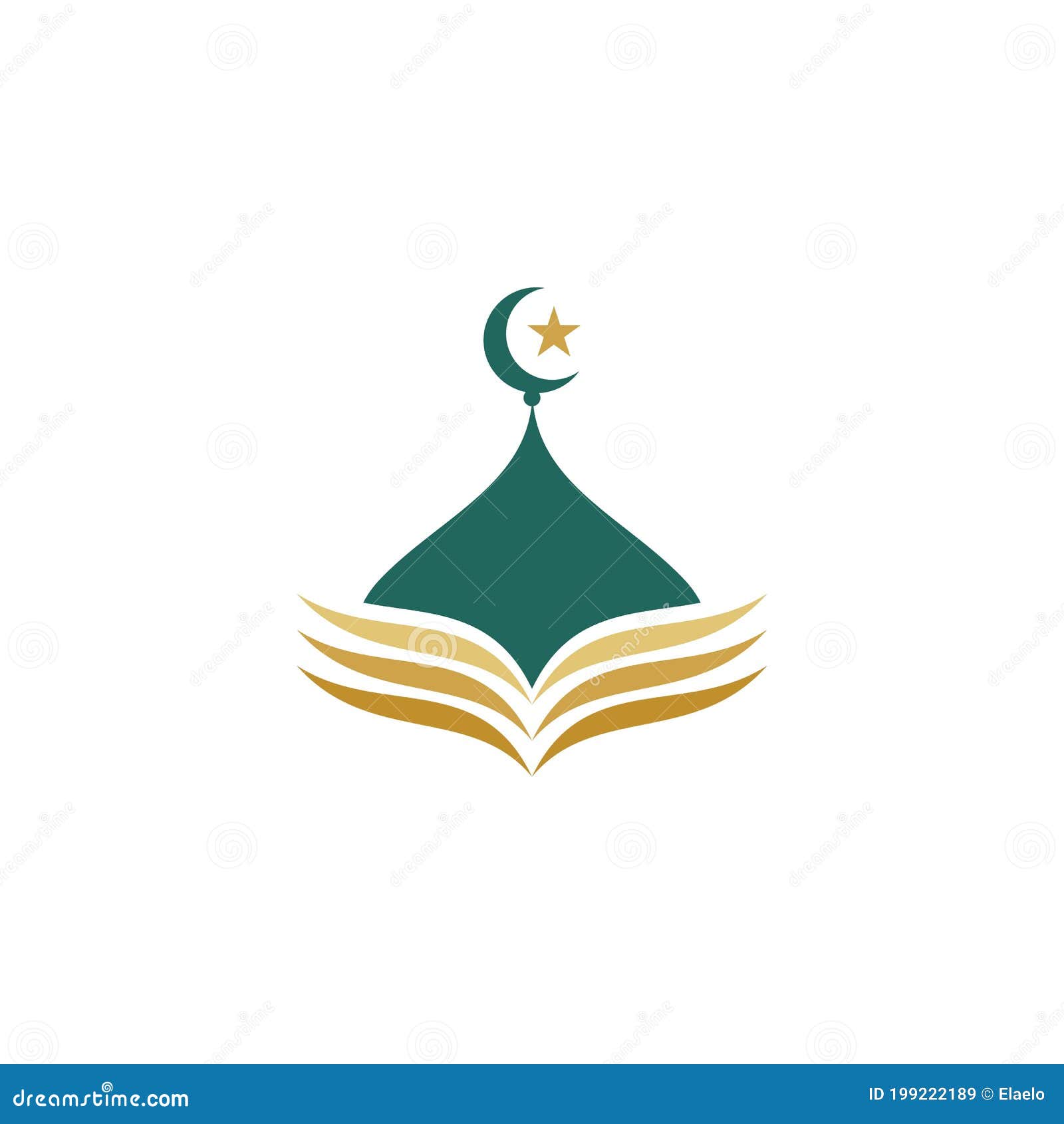 Islamic School Vector Icon Design Stock Vector - Illustration of paper ...