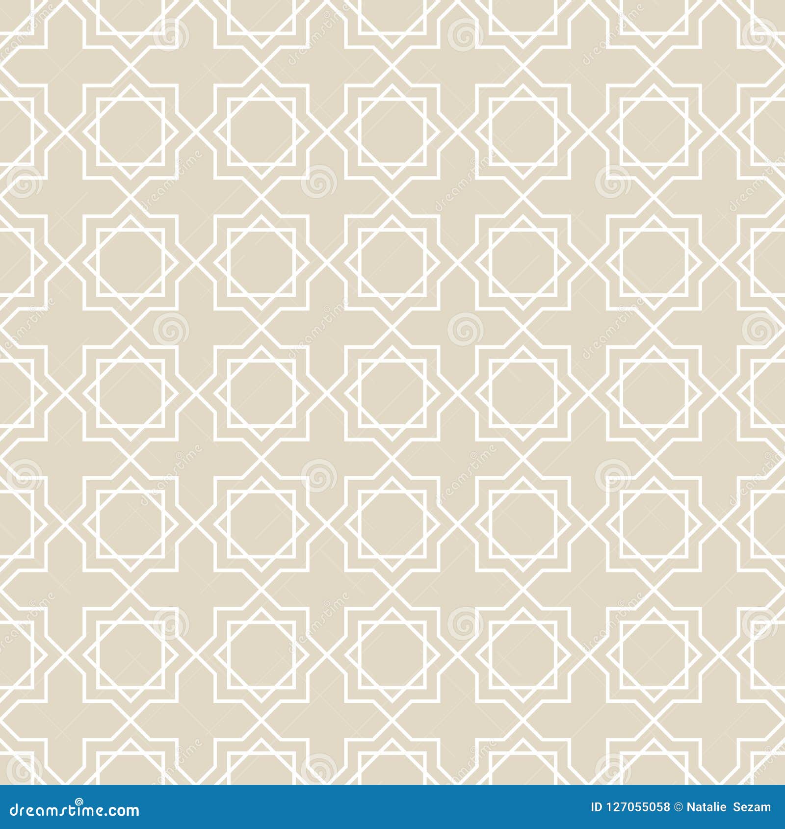 Islamic Seamless Pattern. Arabic Geometric Background. Eastern Template ...