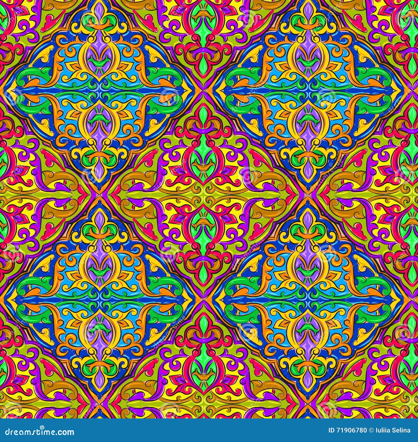 Islamic seamless pattern stock illustration. Illustration of artistic ...