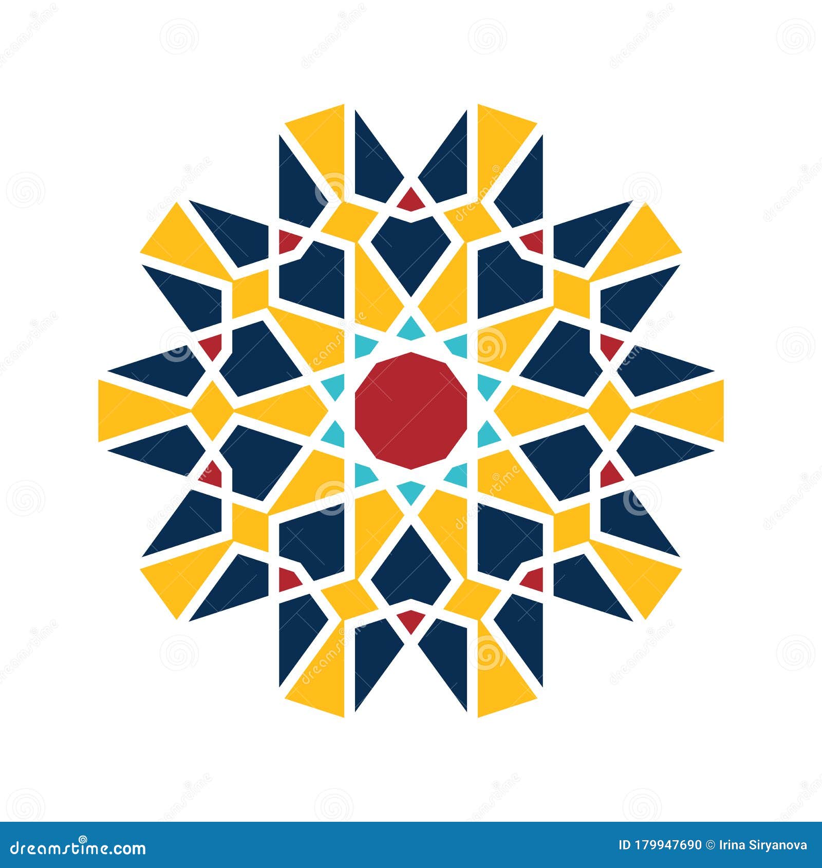 Islamic Seamless Vector Mandala Stock Vector - Illustration of element ...