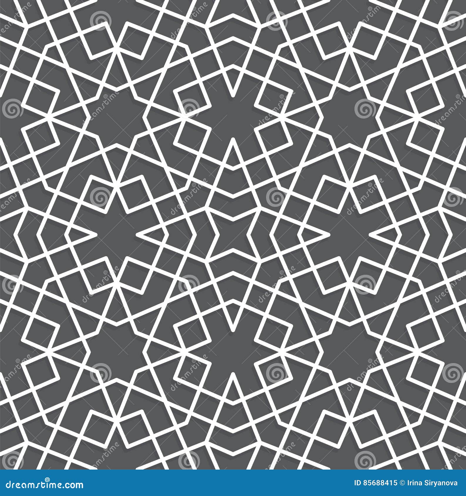 Islamic seamless vector stock vector. Illustration of ethnic - 85688415