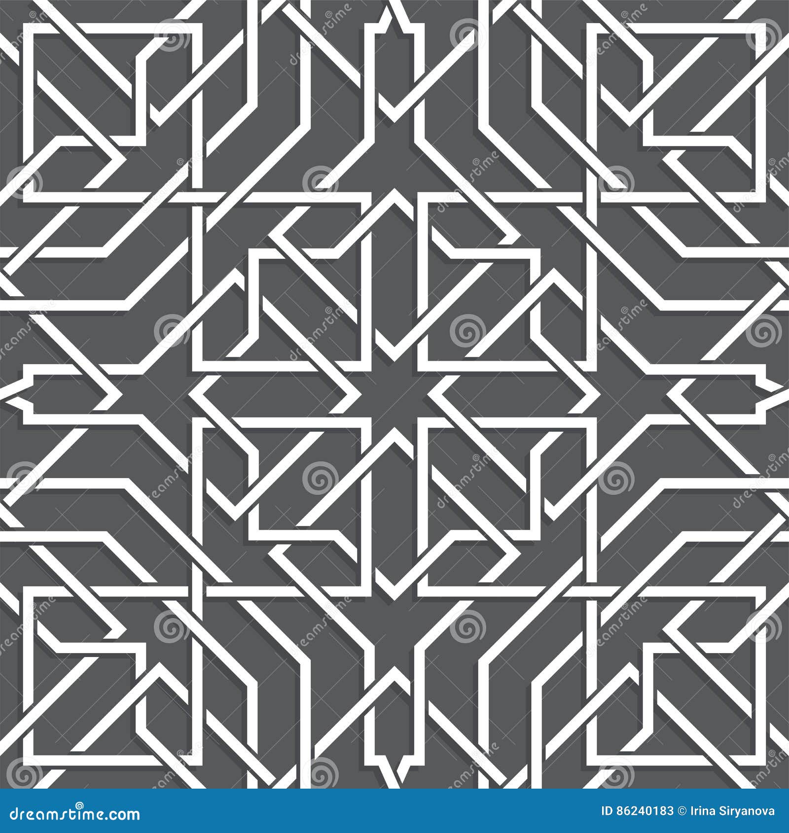 Islamic seamless vector stock vector. Illustration of decorative - 86240183