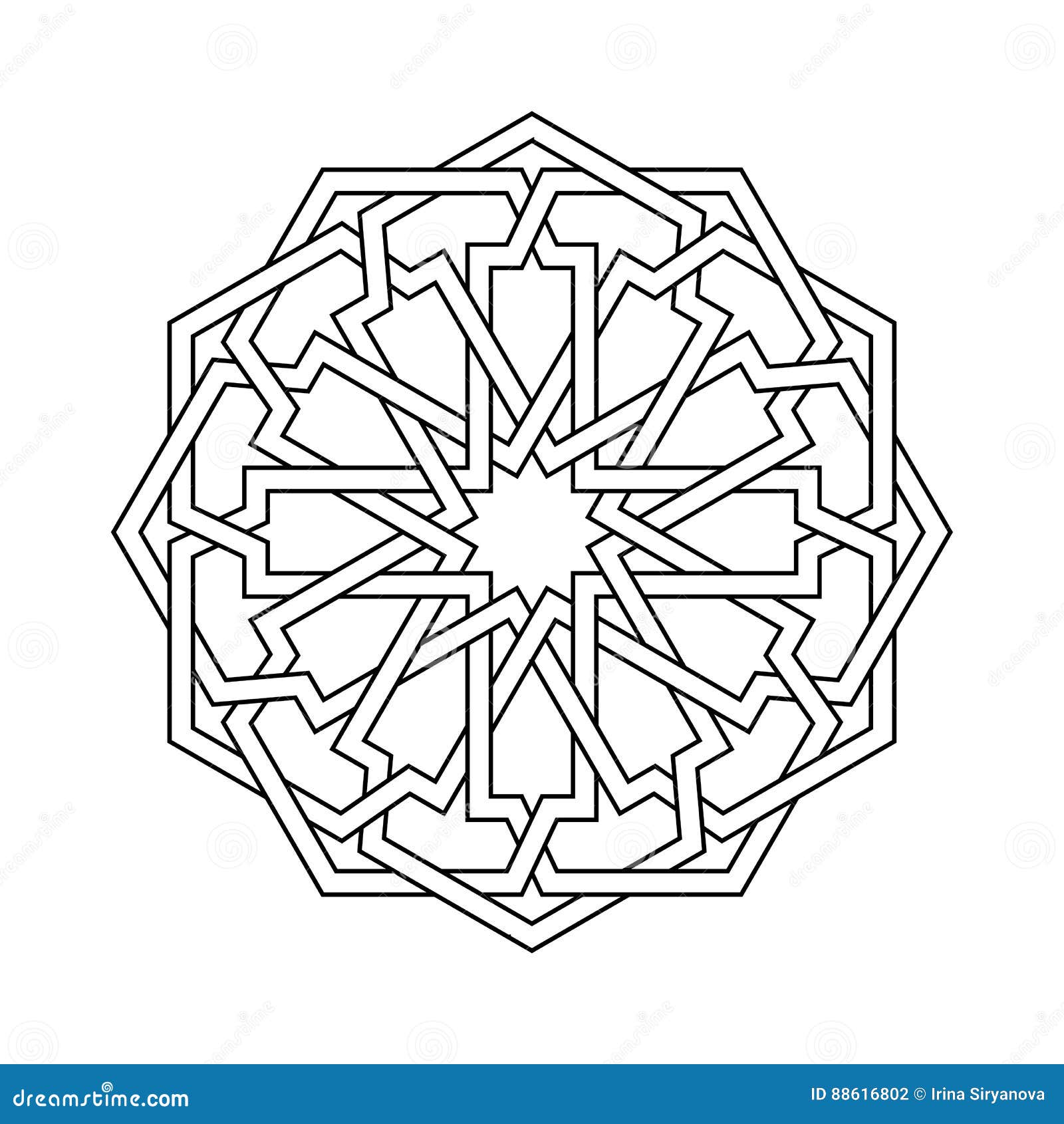Islamic seamless vector stock vector. Illustration of islam - 88616802