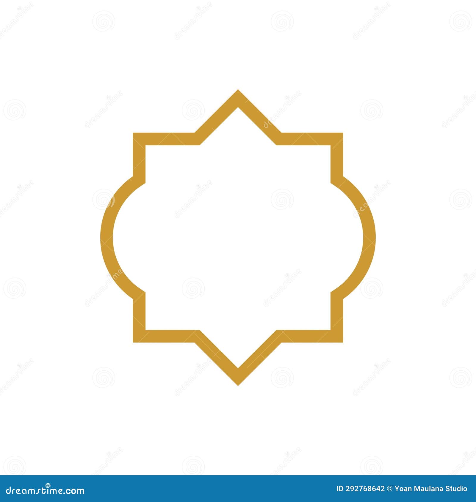 Islamic Shape Outline - Vector Stock Vector - Illustration of flat ...