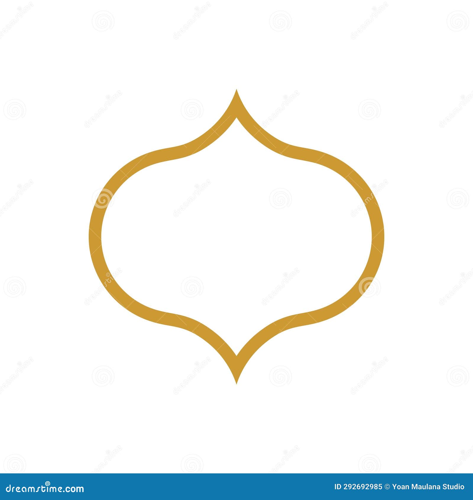 Islamic Shape Outline - Vector Stock Illustration - Illustration of ...