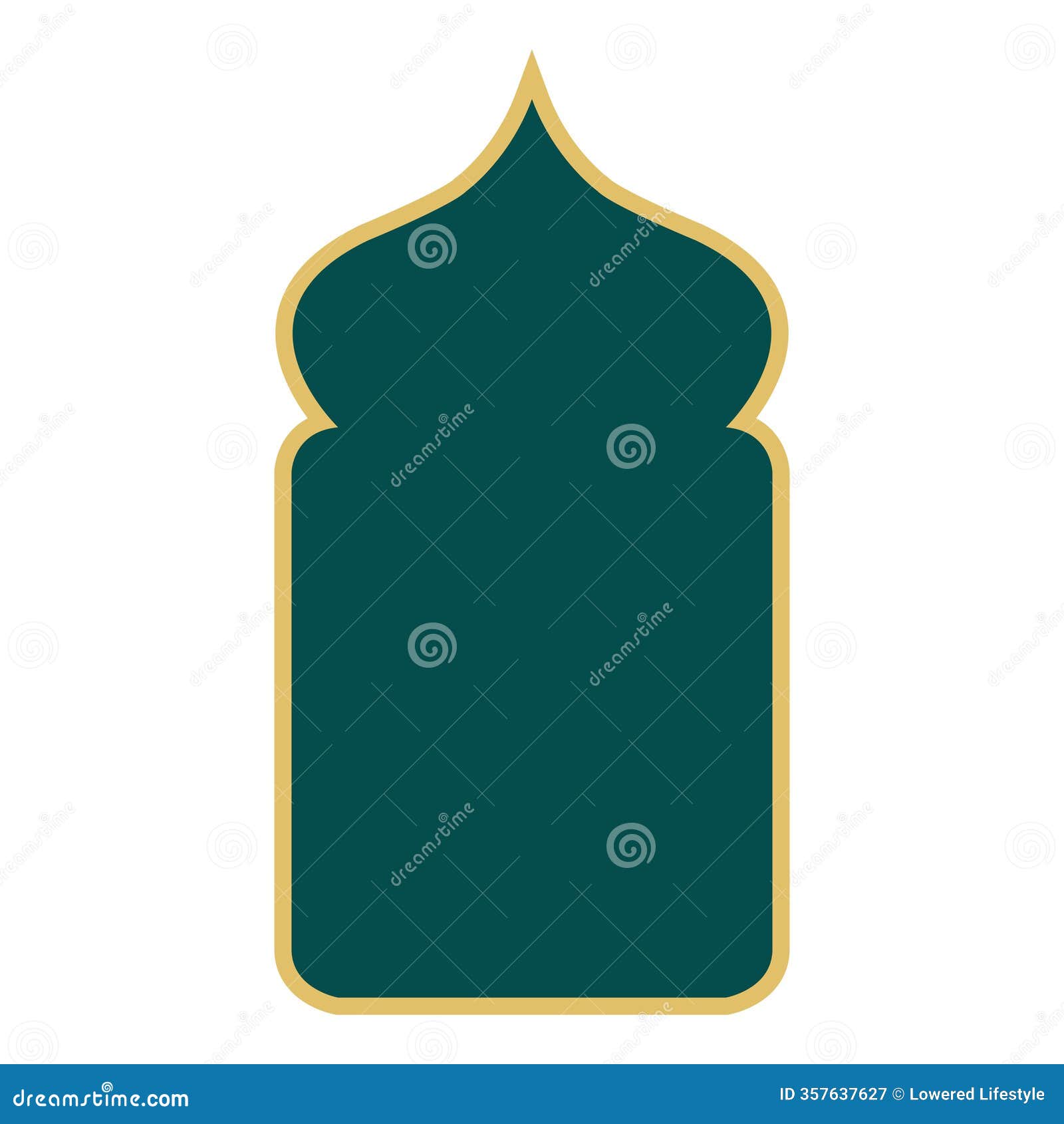 Islamic Shape Window Frame stock vector. Illustration of silhouette ...