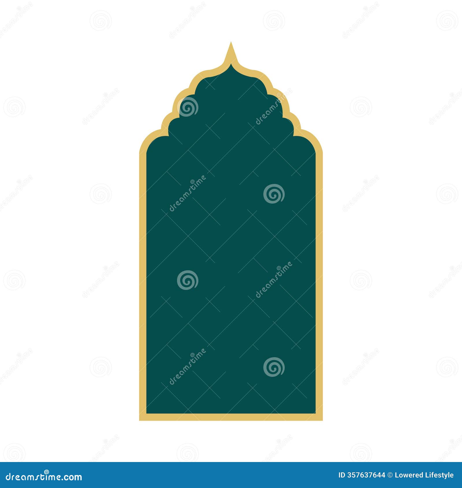 Islamic Shape Window Frame stock vector. Illustration of arabesque ...
