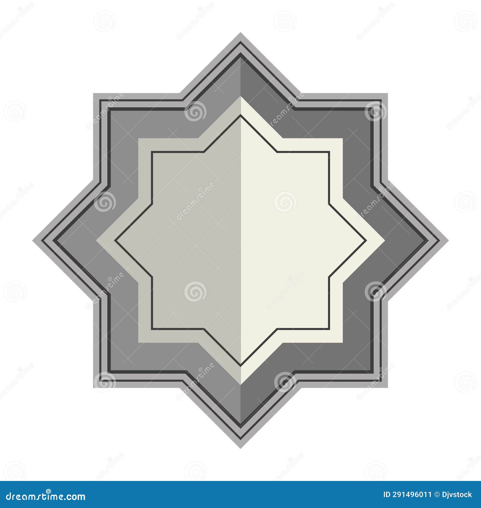 Islamic star design icon stock vector. Illustration of arab - 291496011