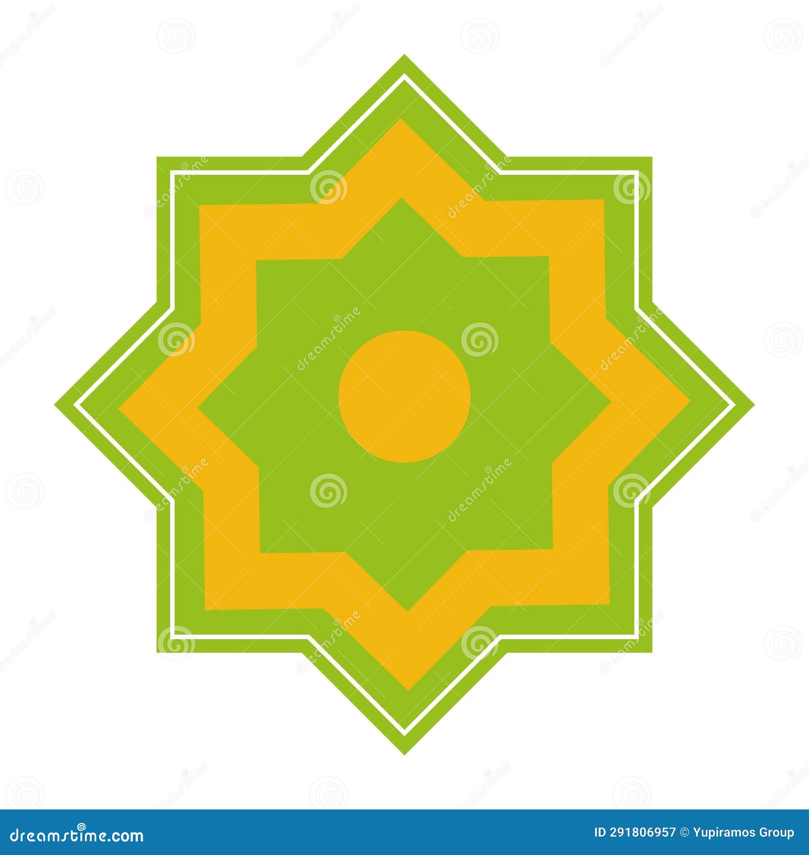 Islamic star design stock illustration. Illustration of multi - 291806957