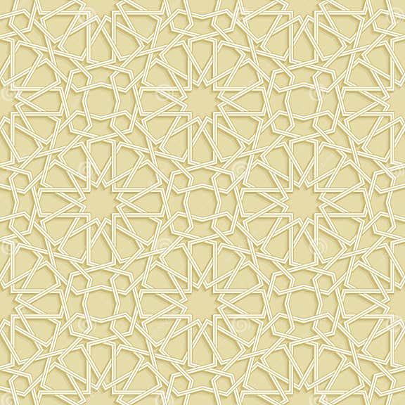 Islamic Star Gold Pattern stock vector. Illustration of moroccan - 47727162