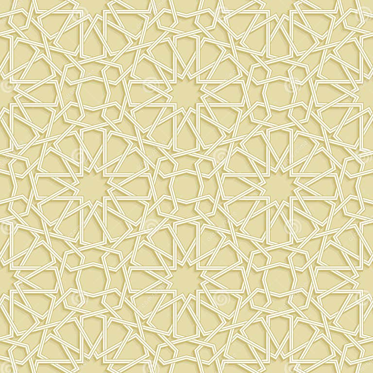 Islamic Star Gold Pattern stock vector. Illustration of moroccan - 47727162