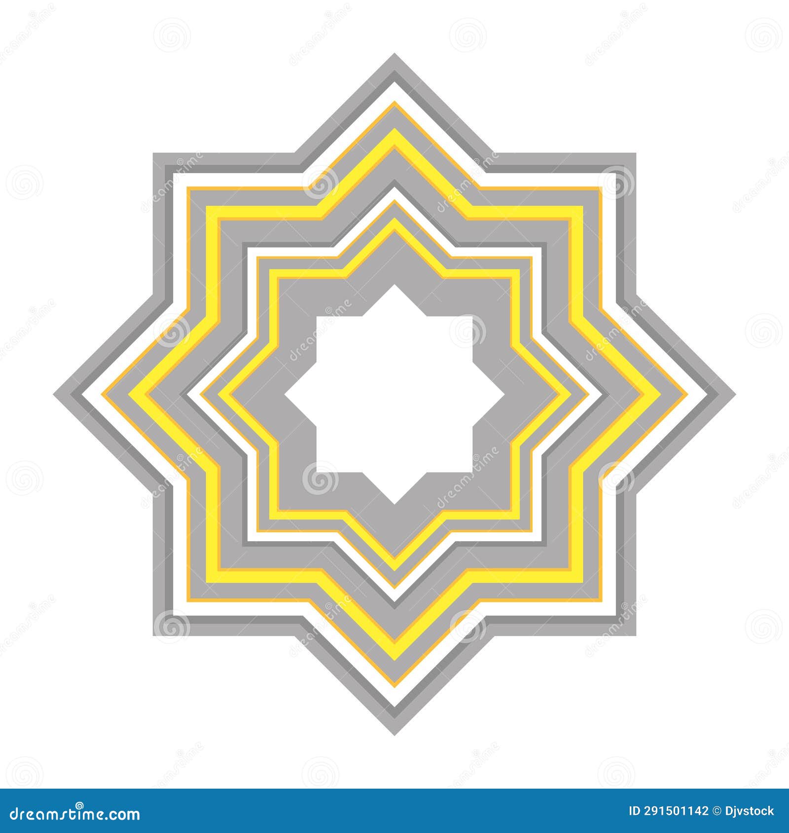 Islamic Star Isolate Design Stock Vector - Illustration of religious ...