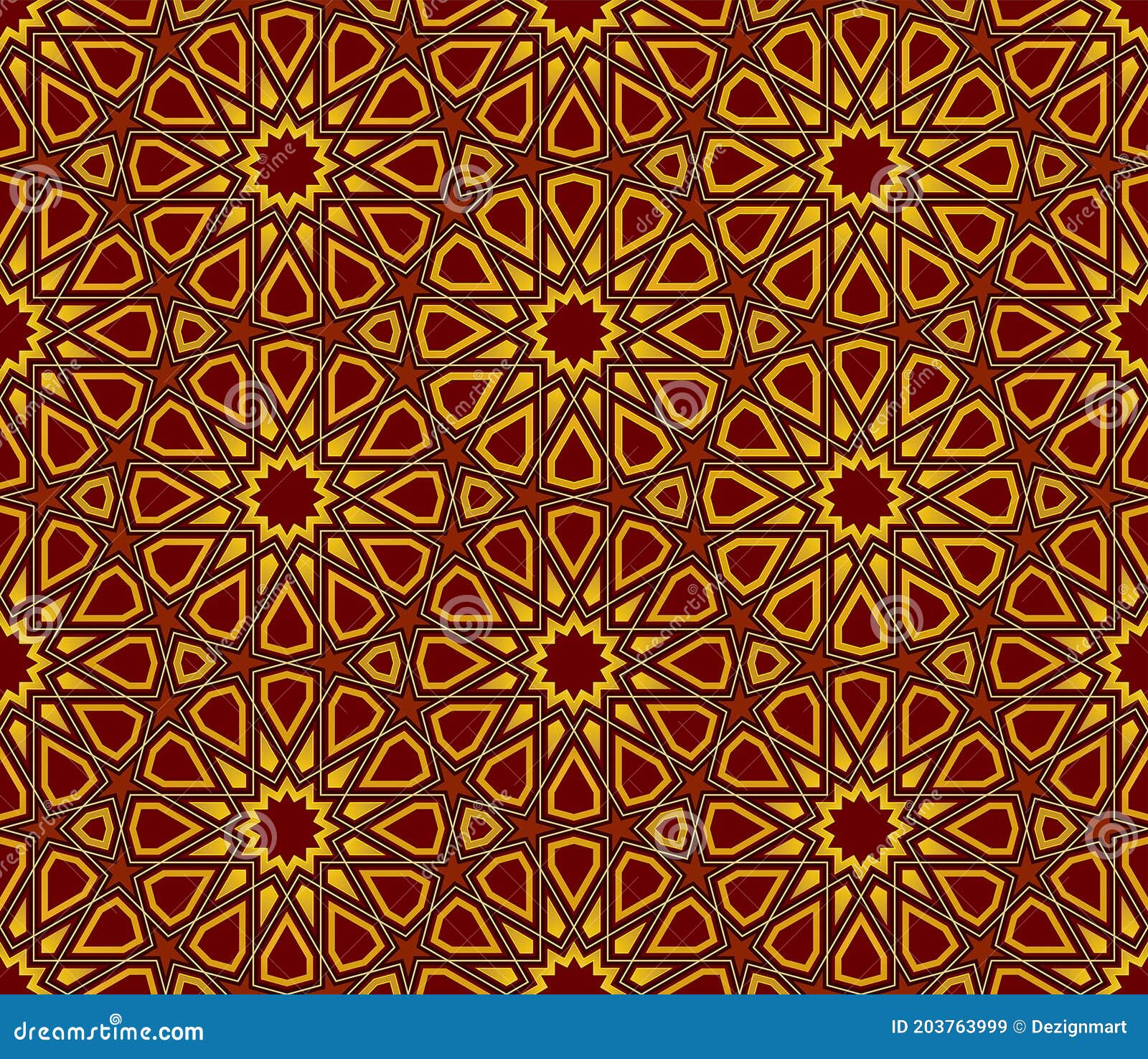 Islamic Star Pattern Background Stock Illustration - Illustration of ...