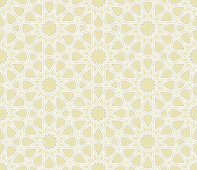 Islamic Star Pattern with Light Background Stock Vector - Illustration ...