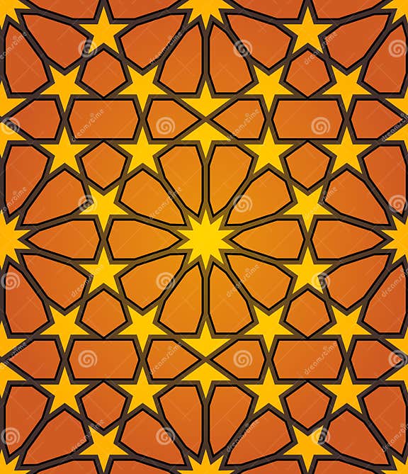 Islamic Star Seamless Pattern Stock Vector - Illustration of background ...