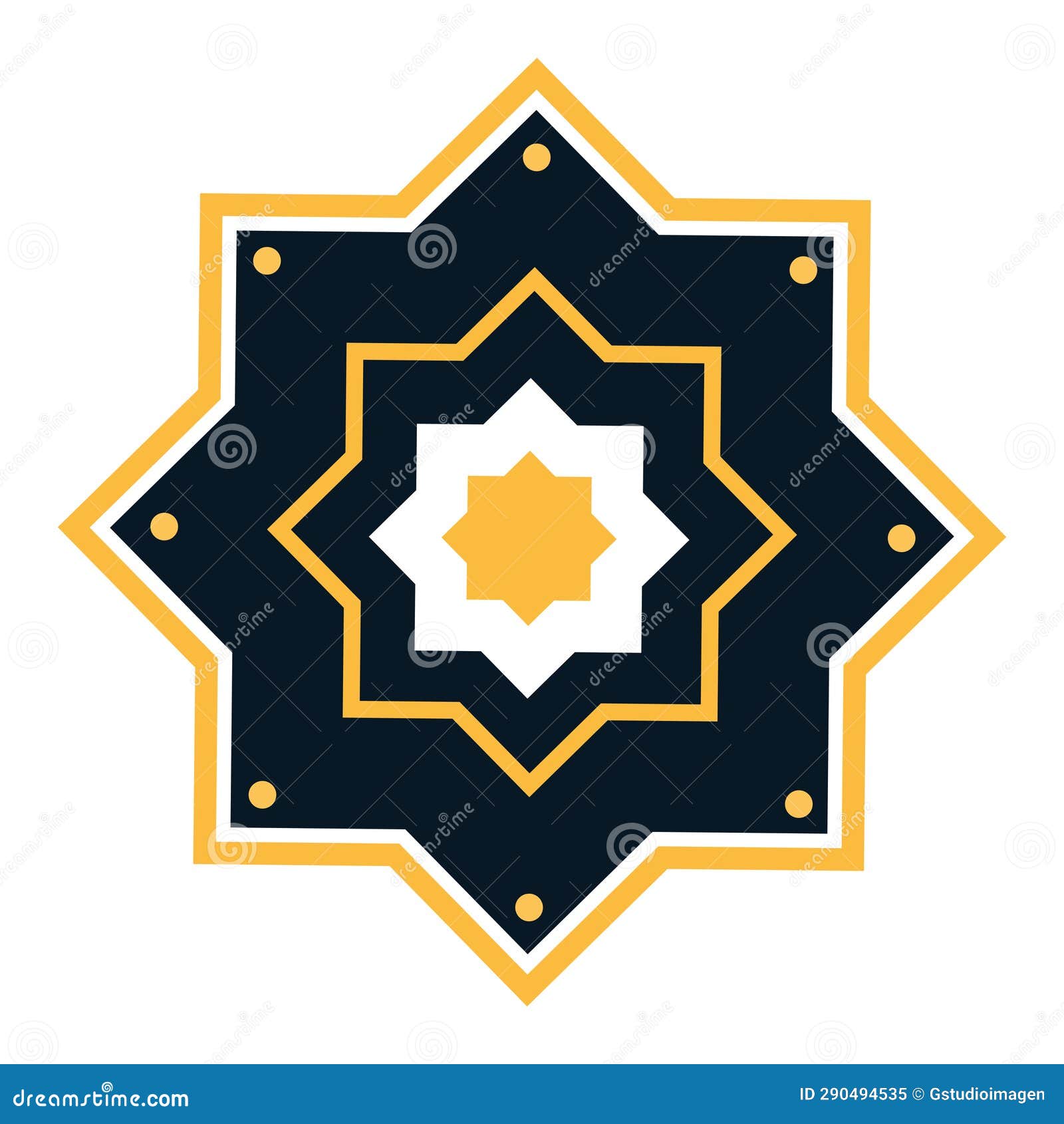 Islamic star template icon stock illustration. Illustration of islamic ...
