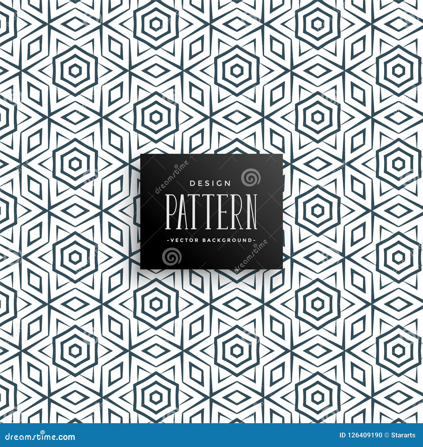 Islamic Style Line Pattern Background Stock Vector - Illustration of ...