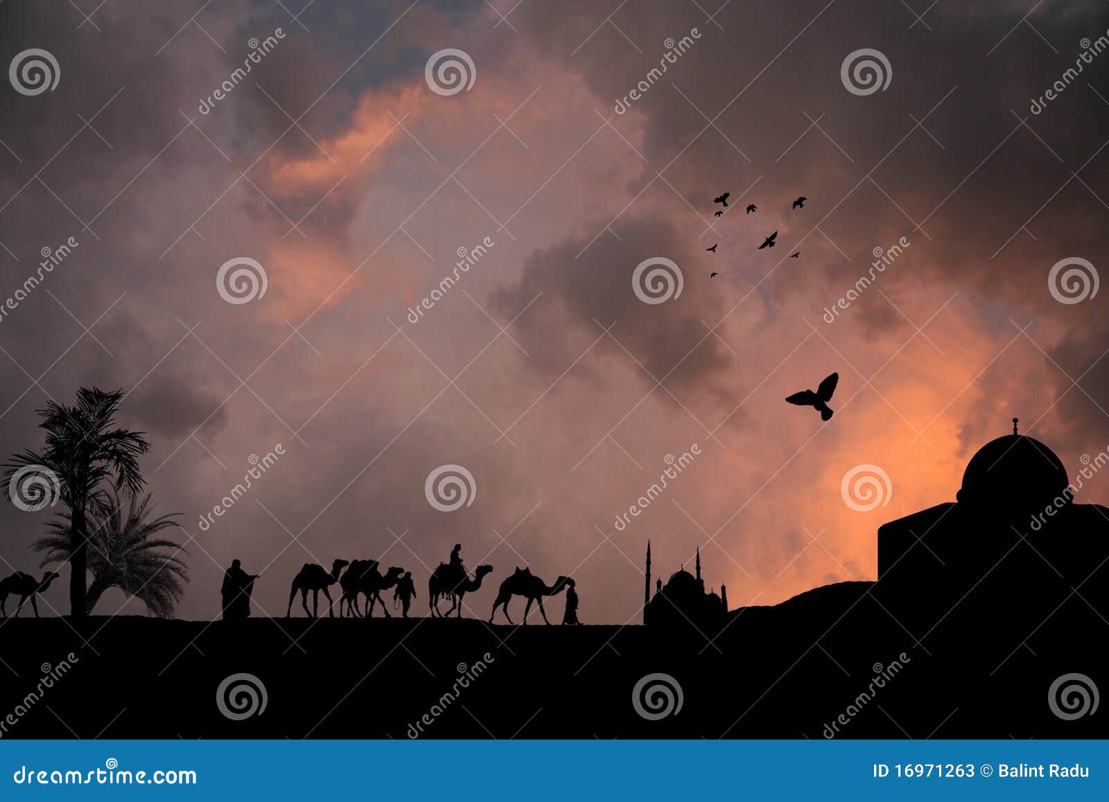 Islamic Sunset Mosque. Turkey Islam Stock Photography | CartoonDealer ...