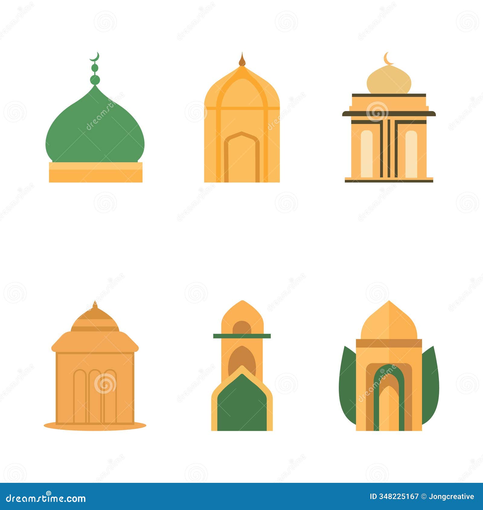 Mosque. Dome Of The Mosque Abstract Symbol. Vector Design Logotype ...