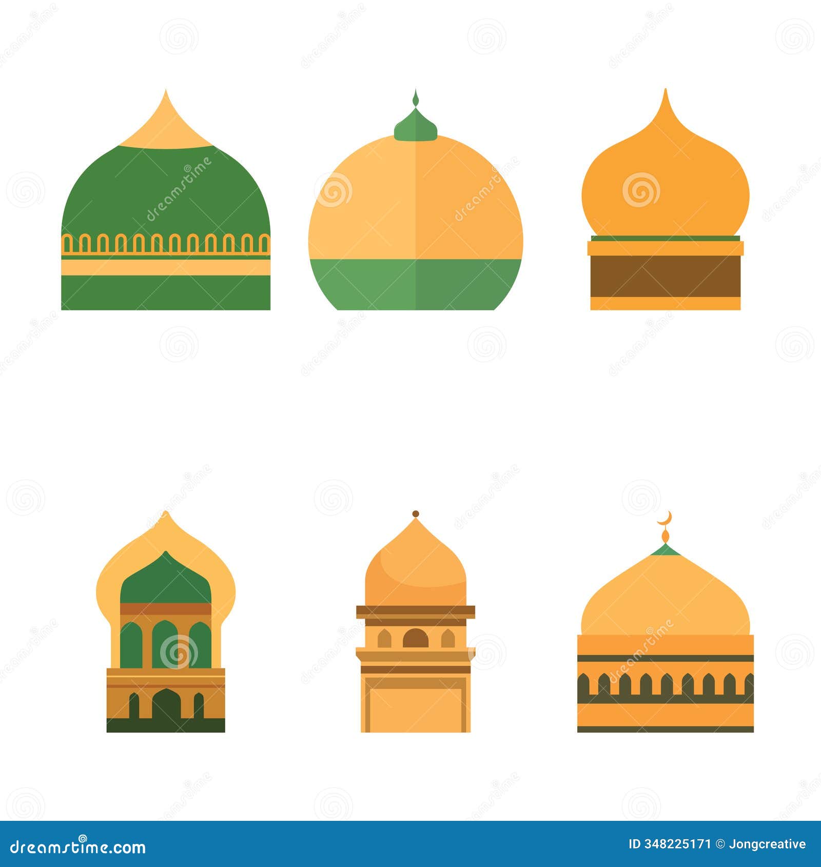 Mosque. Dome Of The Mosque Abstract Symbol. Vector Design Logotype ...