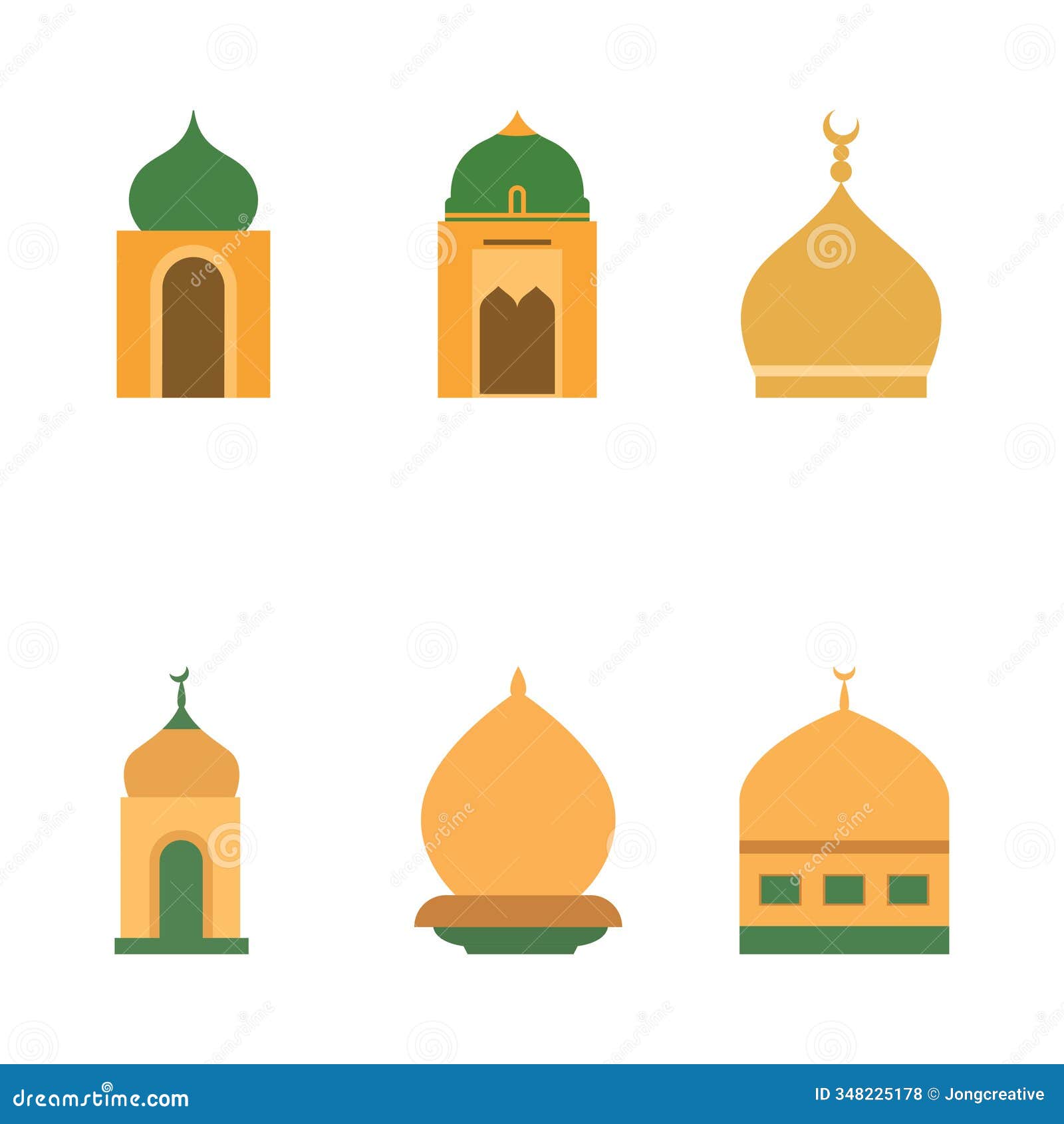 Mosque. Dome Of The Mosque Abstract Symbol. Vector Design Logotype ...