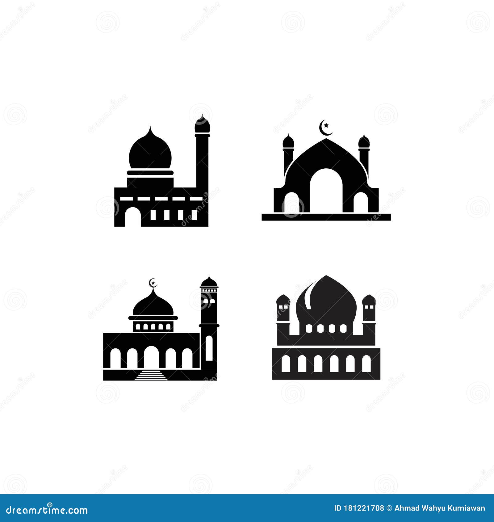 Islamic symbol and logo stock vector. Illustration of ramadan - 181221708