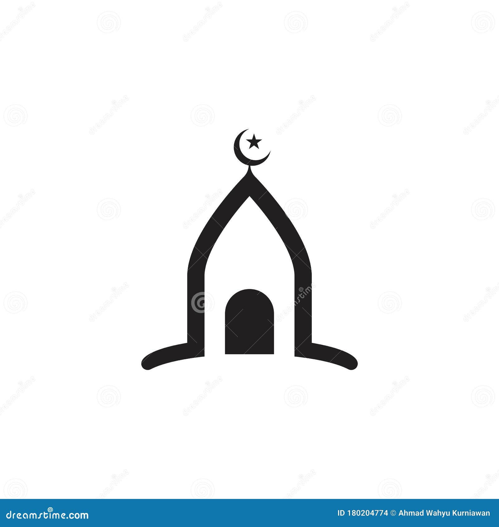 Islamic Symbol and Logo Vector Stock Vector - Illustration of greeting ...