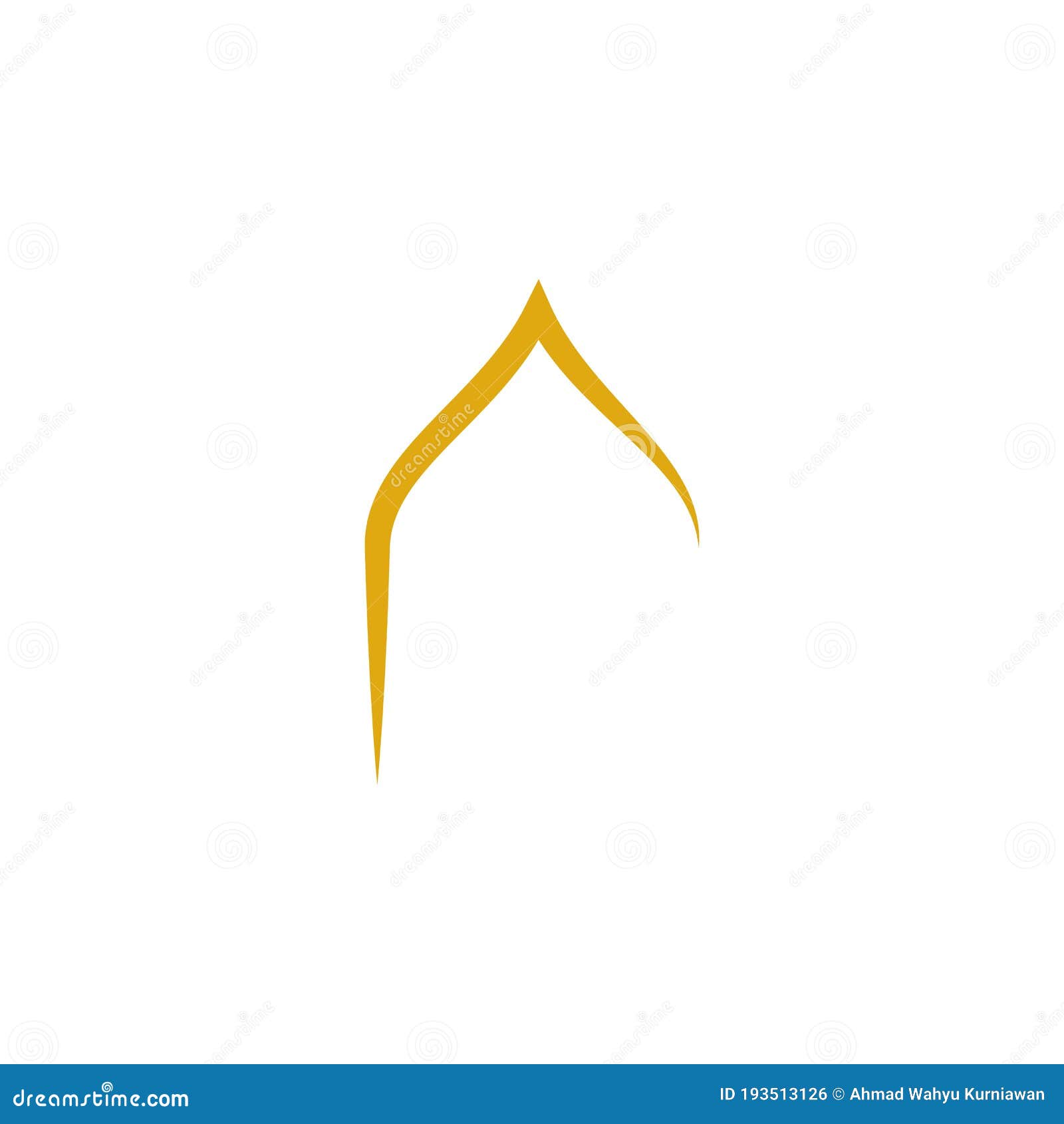 Islamic mosque symbol stock vector. Illustration of arab - 193513126