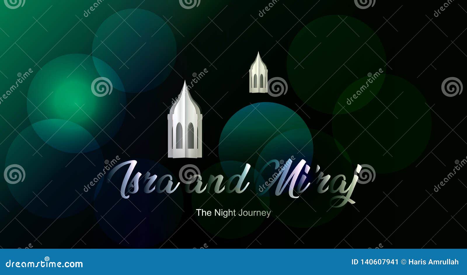 Islamic Title Design Isra and Mi`raj Background with Prophet Muhammad`s ... Islamic Title Design Isra and Mi`raj Background with Prophet Muhammad`s ...