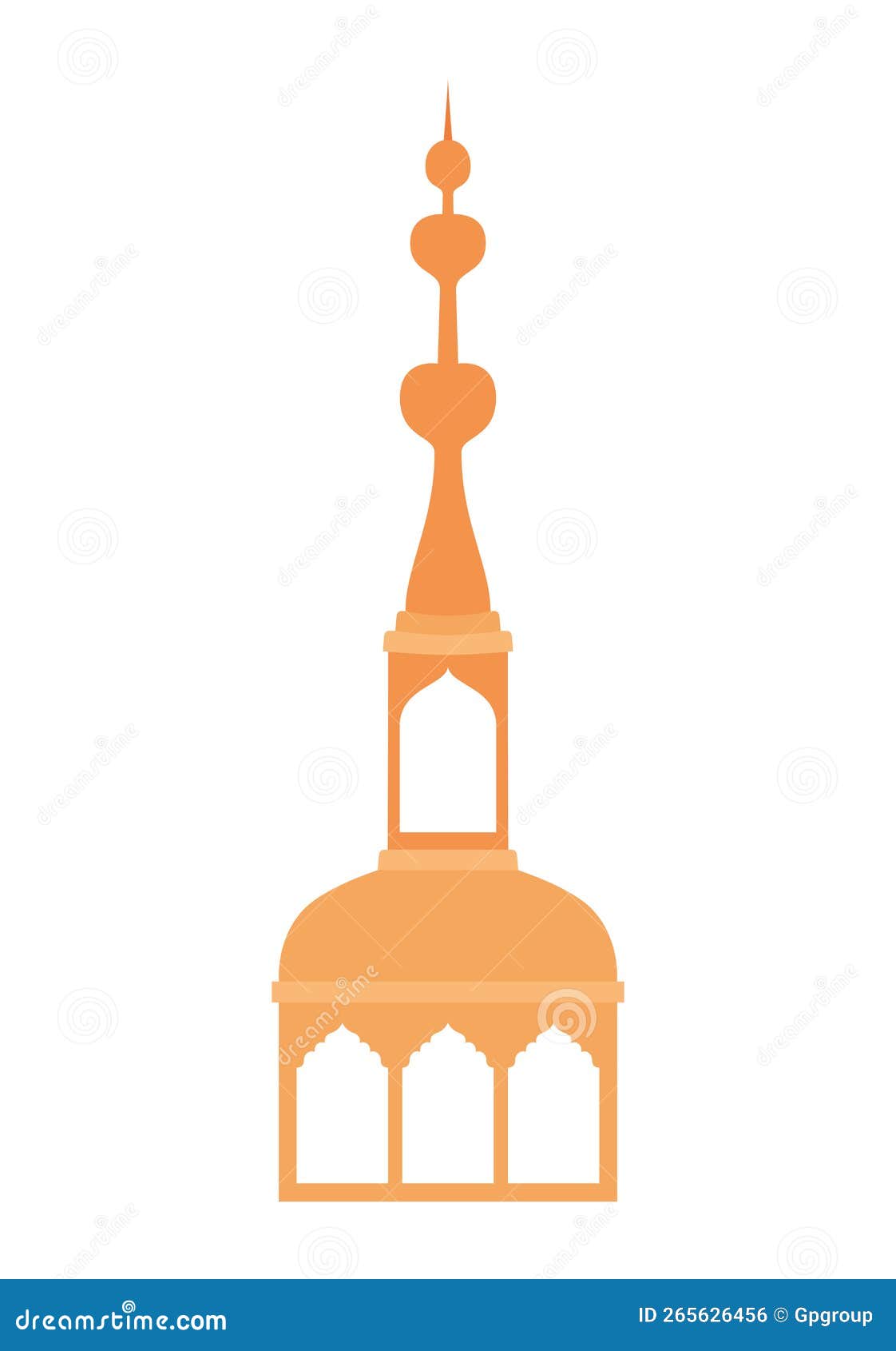 Islamic tower illustration stock vector. Illustration of beautiful ...