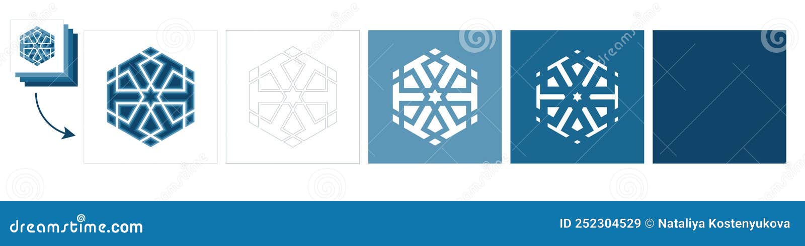 Islamic Traditional Pattern for Decor Ramadan Card Stock Vector ...