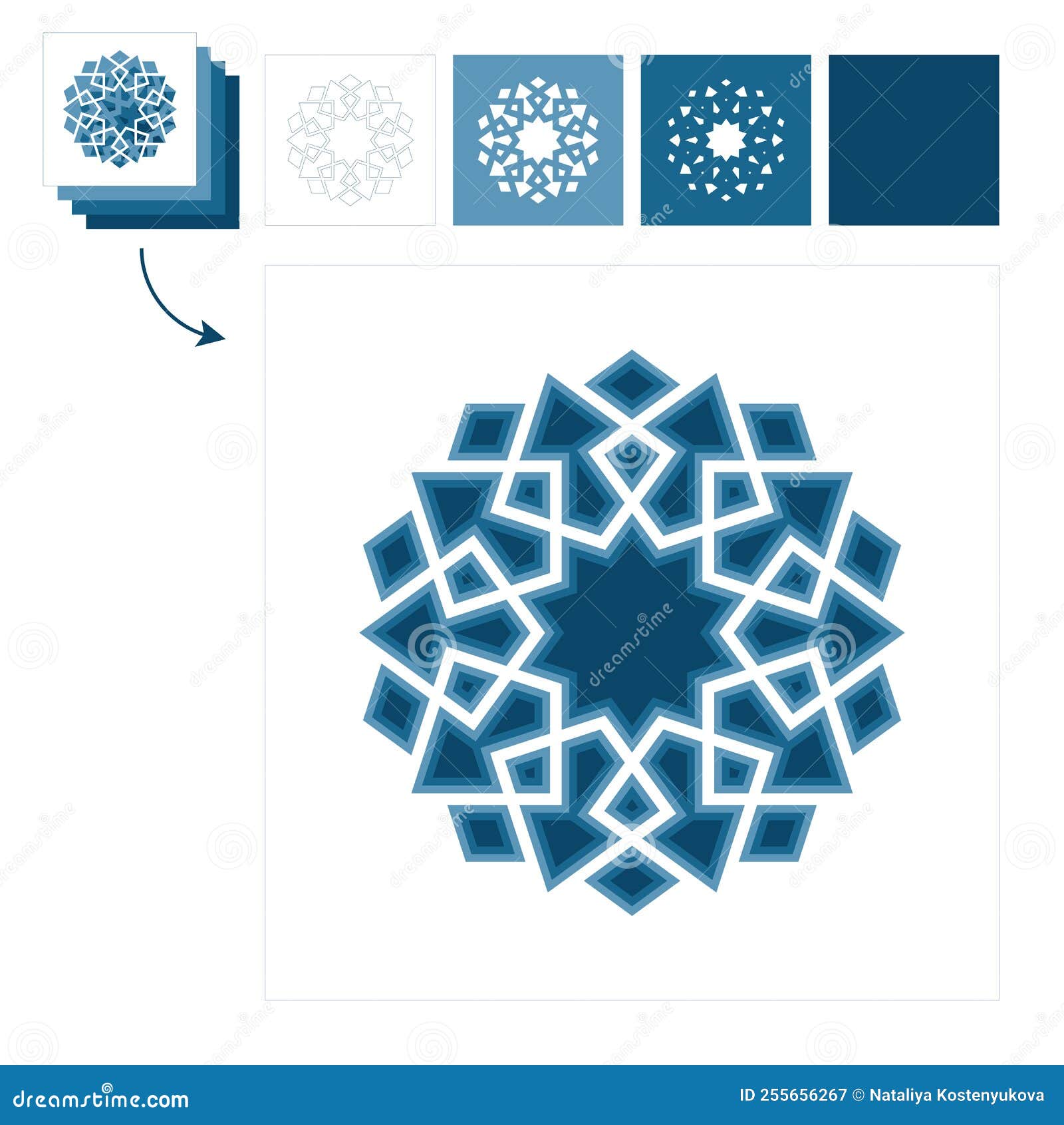 Islamic Traditional Pattern for Decor Ramadan Card Stock Vector ...