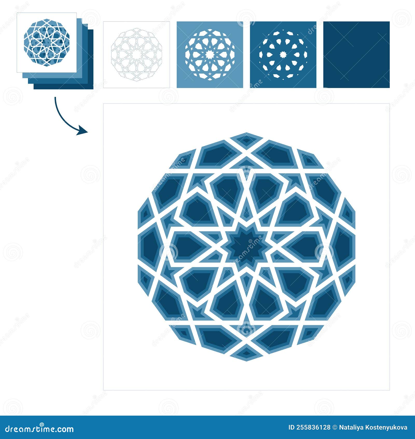 Islamic Traditional Pattern for Decor Ramadan Card Stock Vector ...