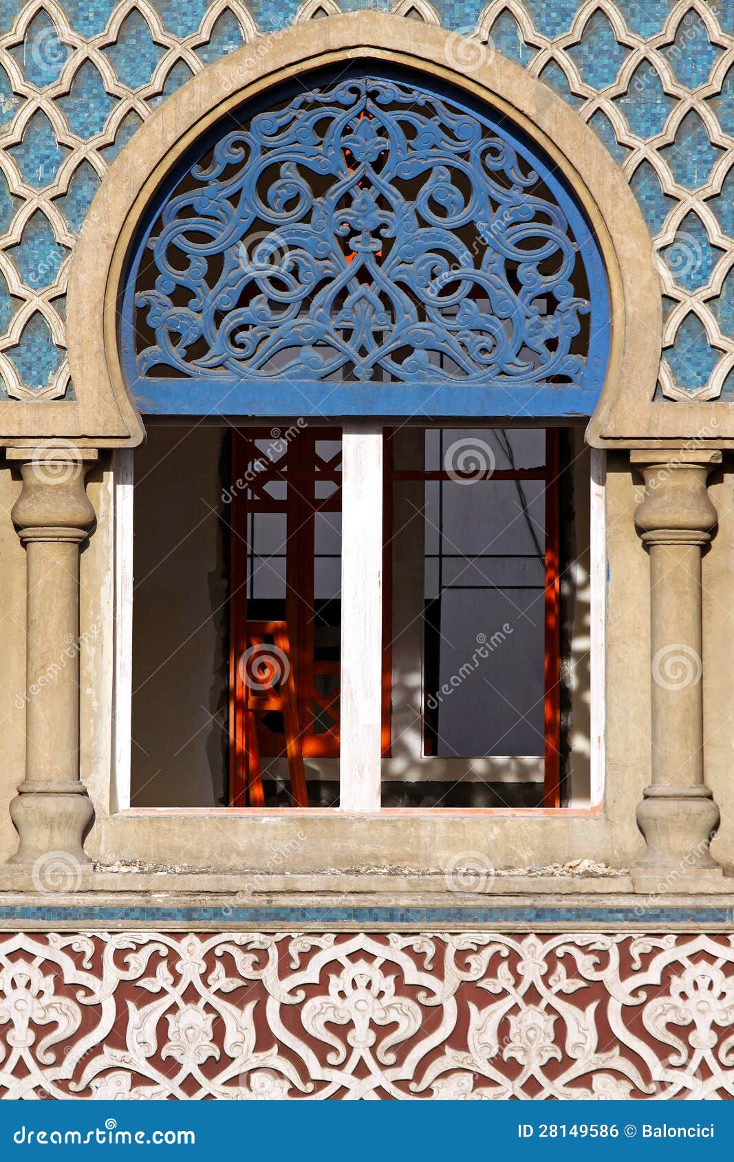 Islamic window stock photo. Image of mosque, arch, arabic - 28149586