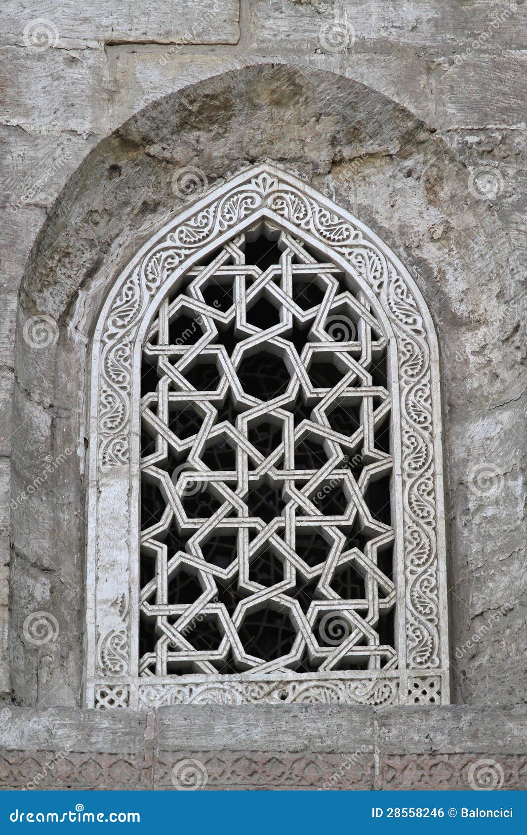Islamic window stock photo. Image of antique, middle - 28558246