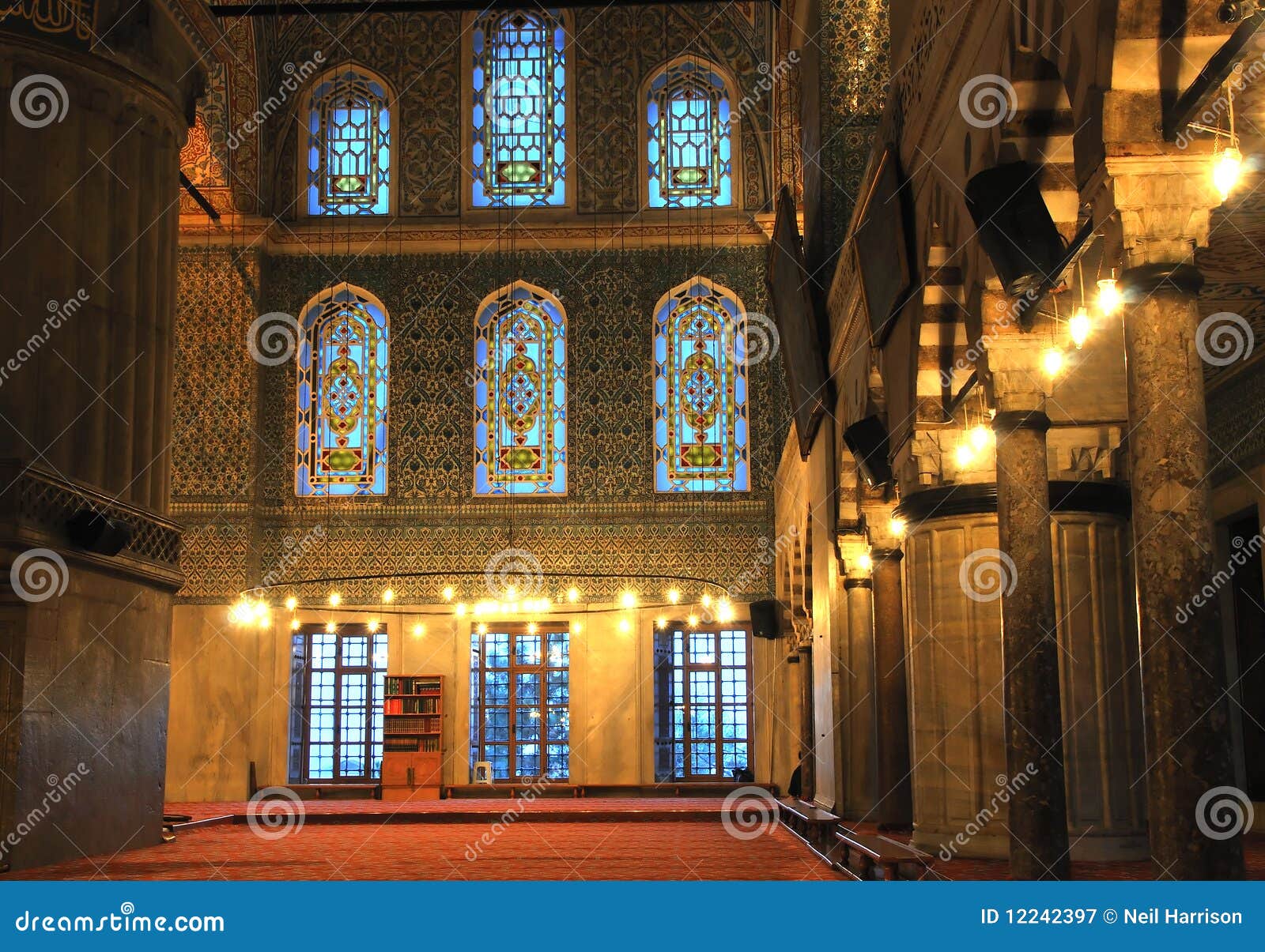 Islamische Architektur stockbild. Bild von mosaiken, religion - 12242397