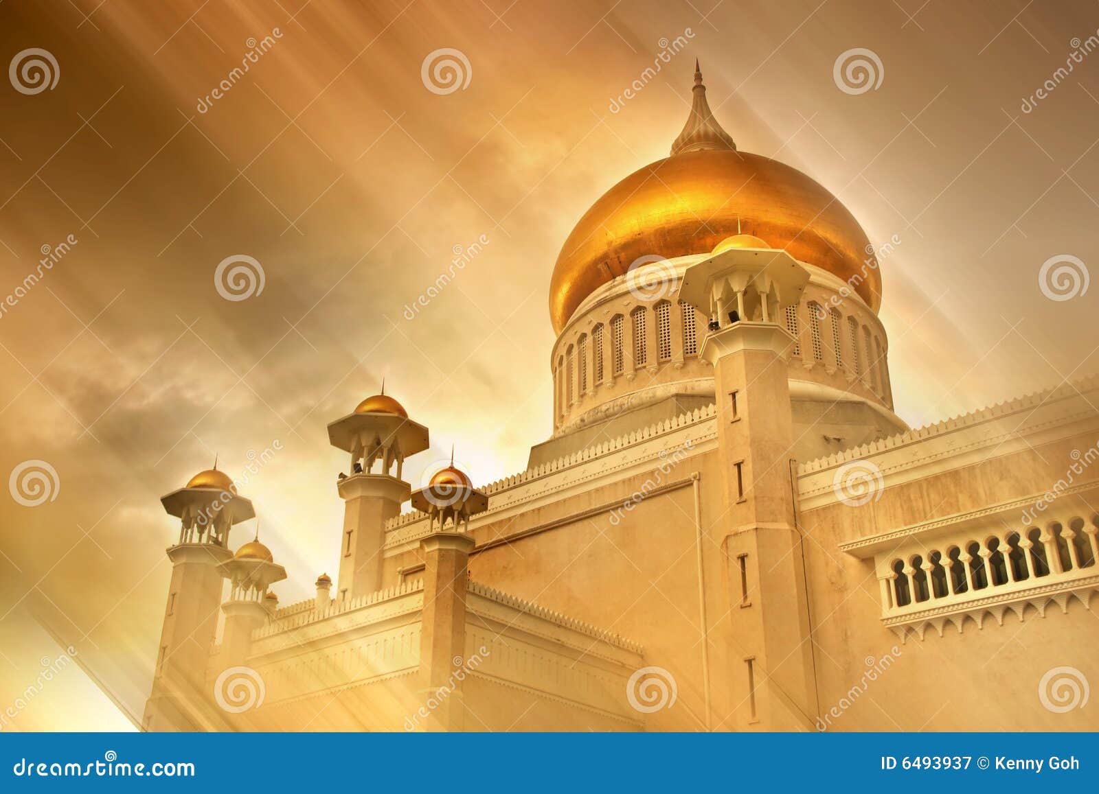 Islamitische Moskee stock afbeelding. Image of aanhangers - 6493937