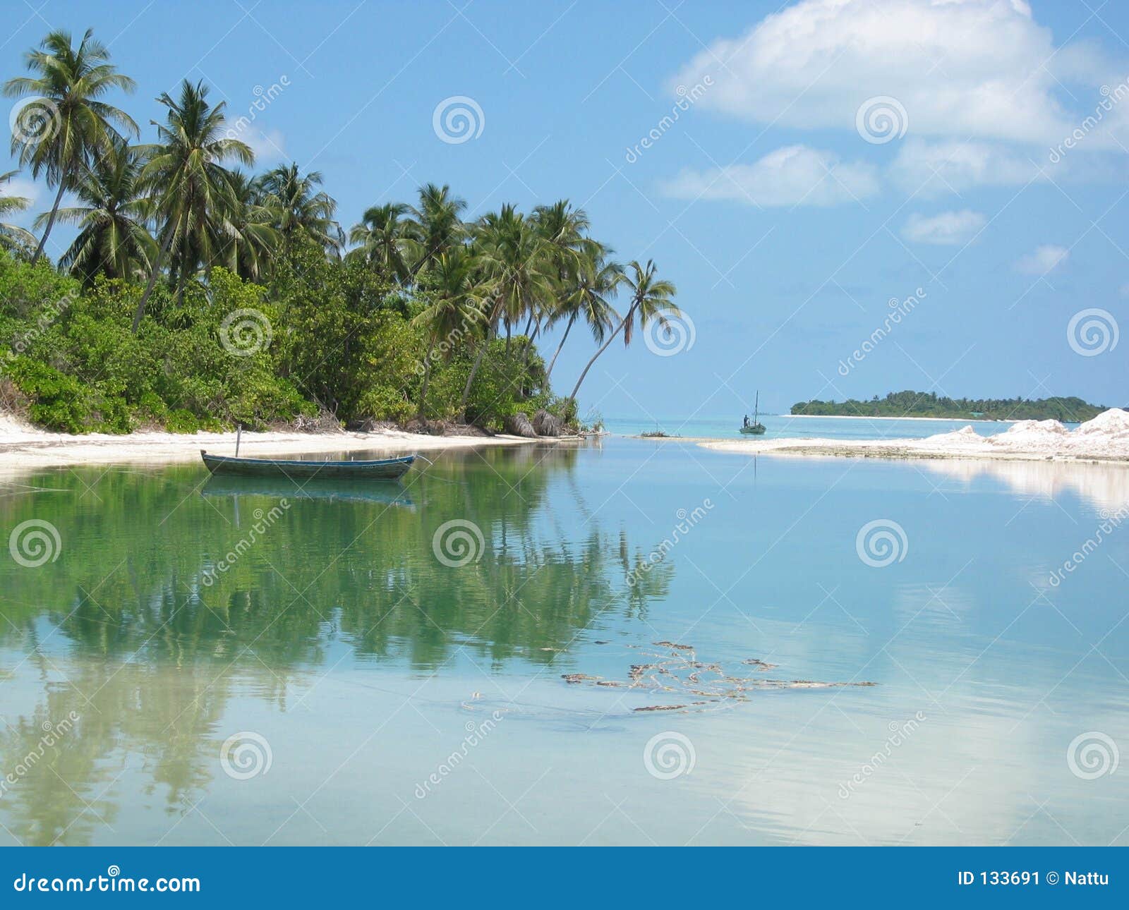 An Island stock image. Image of islands, maldive, reflection - 133691