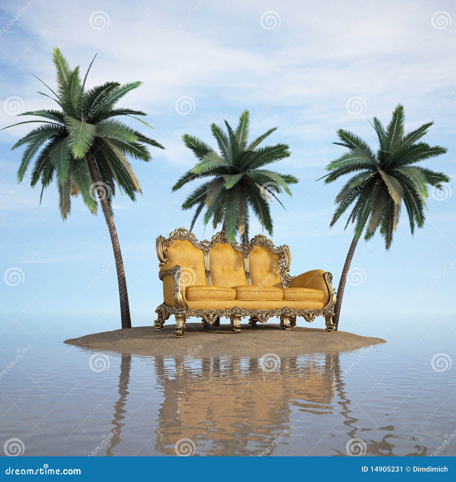 Island stock illustration. Illustration of coast, beautiful - 14905231